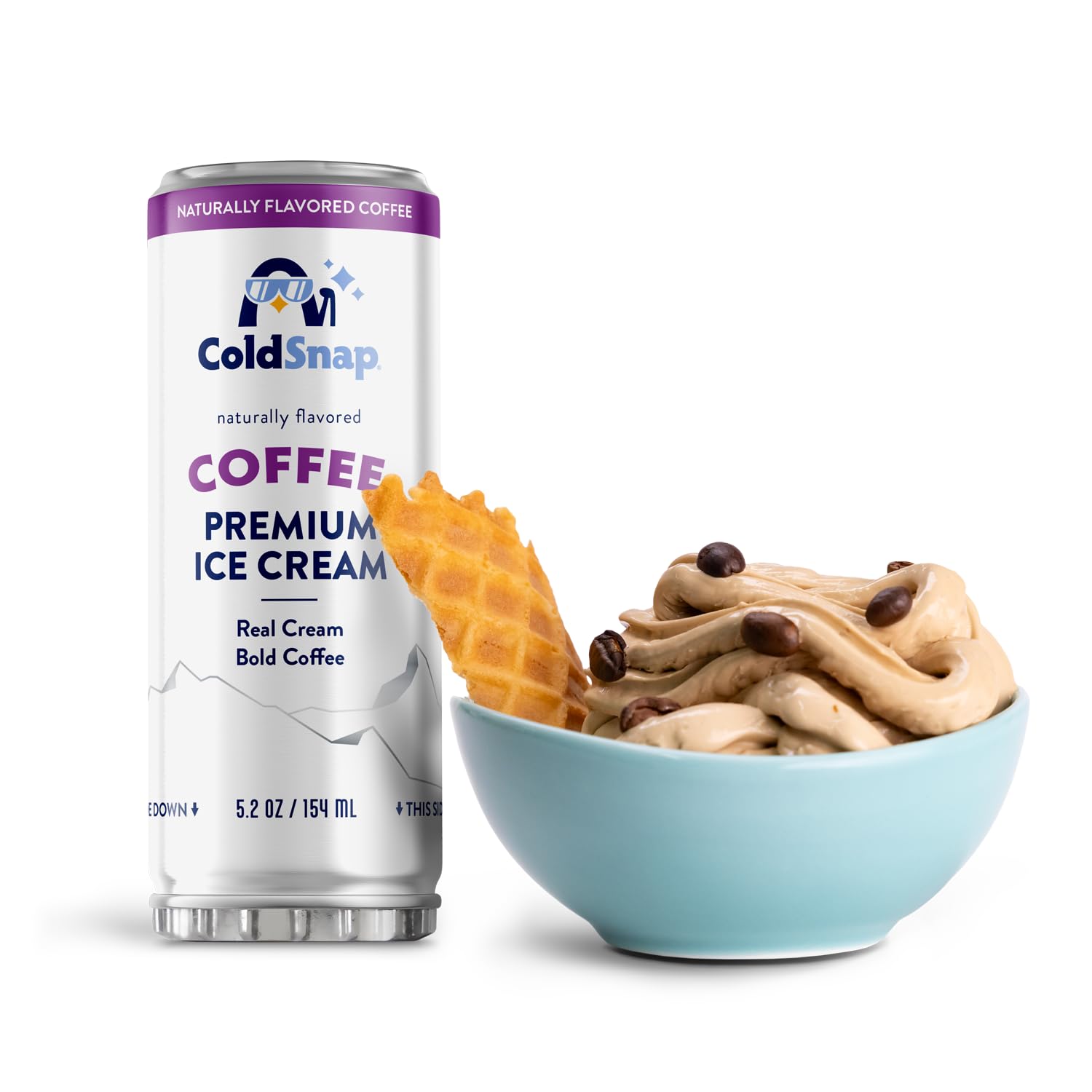 Amazon.com: ColdSnap Coffee Ice Cream Pods – Creamy, Bold Single-Serve ...