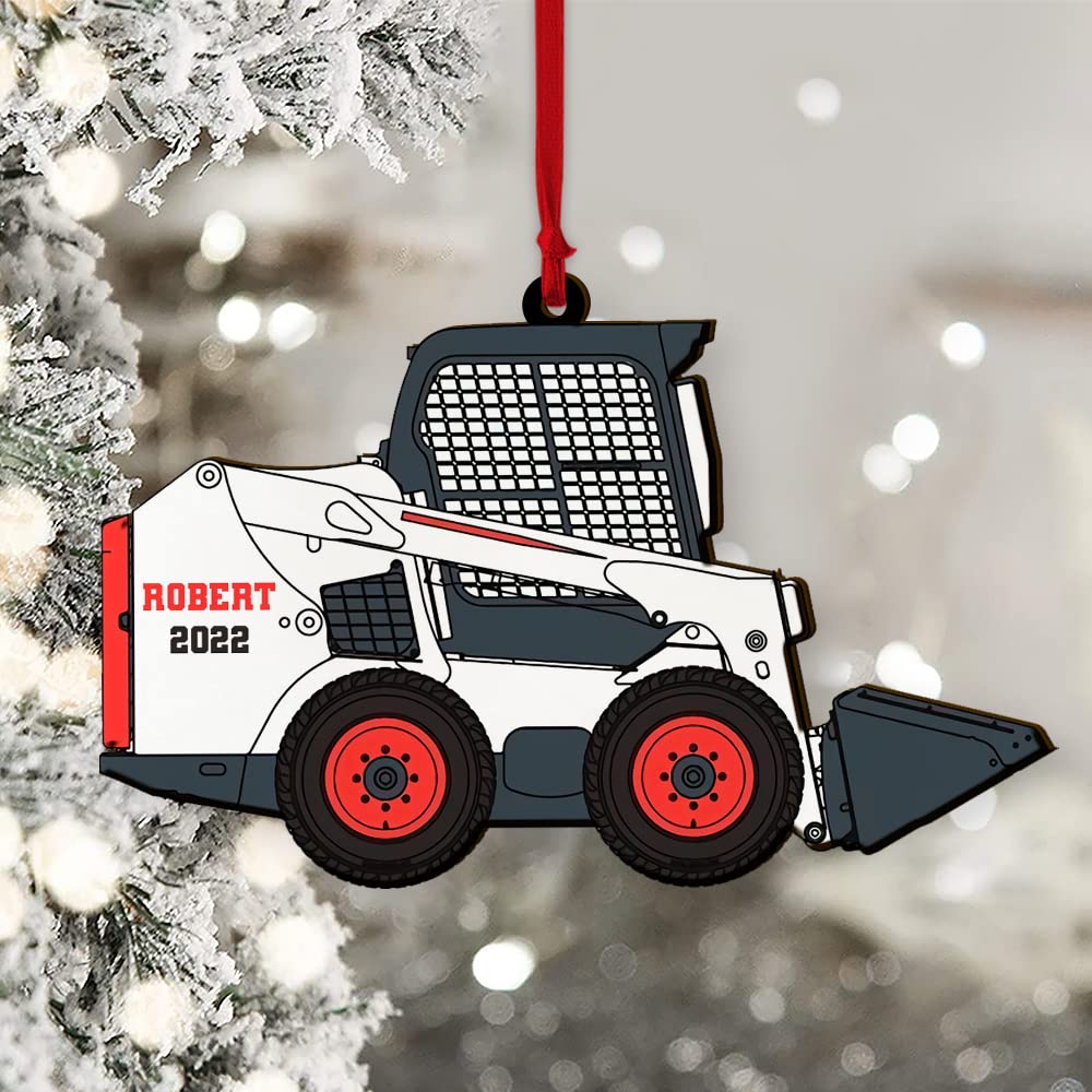 Amazon.com: Personalized Skid Steer Loader Ornament - Custom Name ...