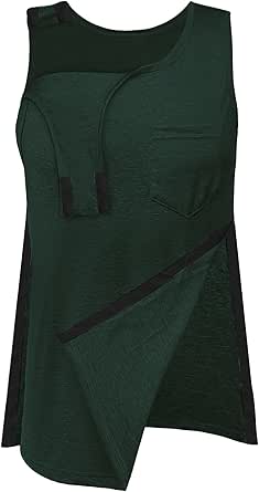 Unisex Post Shoulder Surgery Tank Tops Shoulder Side Full Snap Access ...