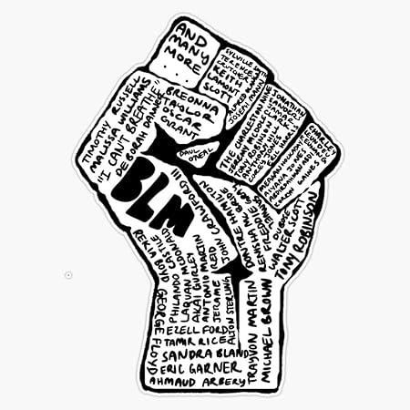 Amazon.com: Blm Name Fist (All Proceeds Donated) Sticker Sticker Vinyl ...