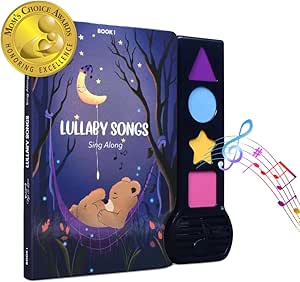 Amazon.com: Toys and Love Musical Book for Toddlers with Lullaby Songs ...