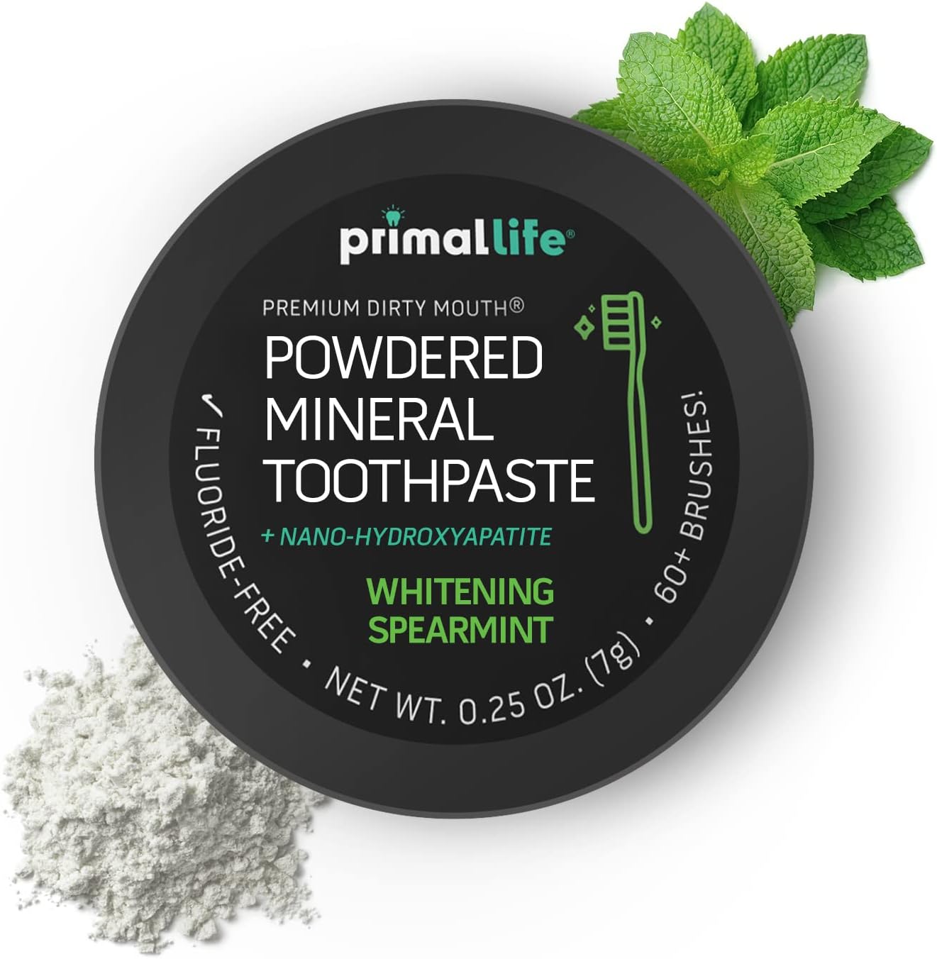 Amazon.com: Heritage Products Ipsab Tooth Powder Peppermint - 4 oz ...