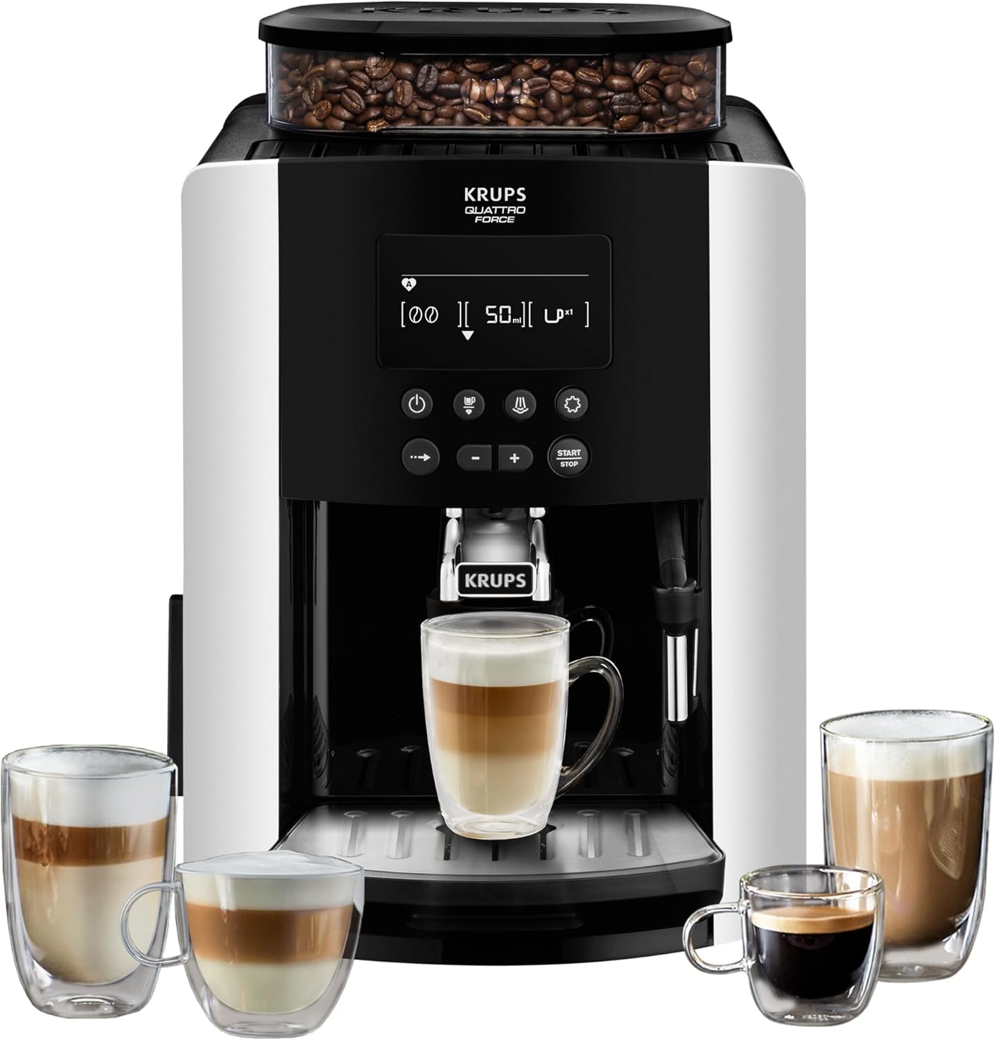 KRUPS Espresseria Súper Automática Quattro Force Arábica, lleva la ...