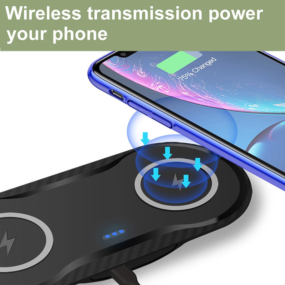 Snapklik.com : 30watt Dual Wireless Charging Pad For Multiple Devices ...