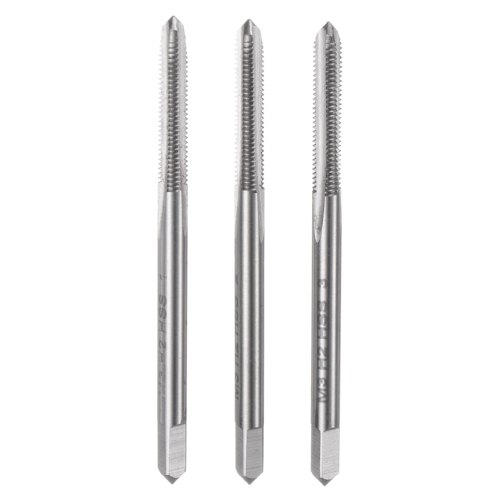 sourcing map 3pcs Metric Hand Tap Set, M3 x 0.5 Taper/Plug/Bottom ...