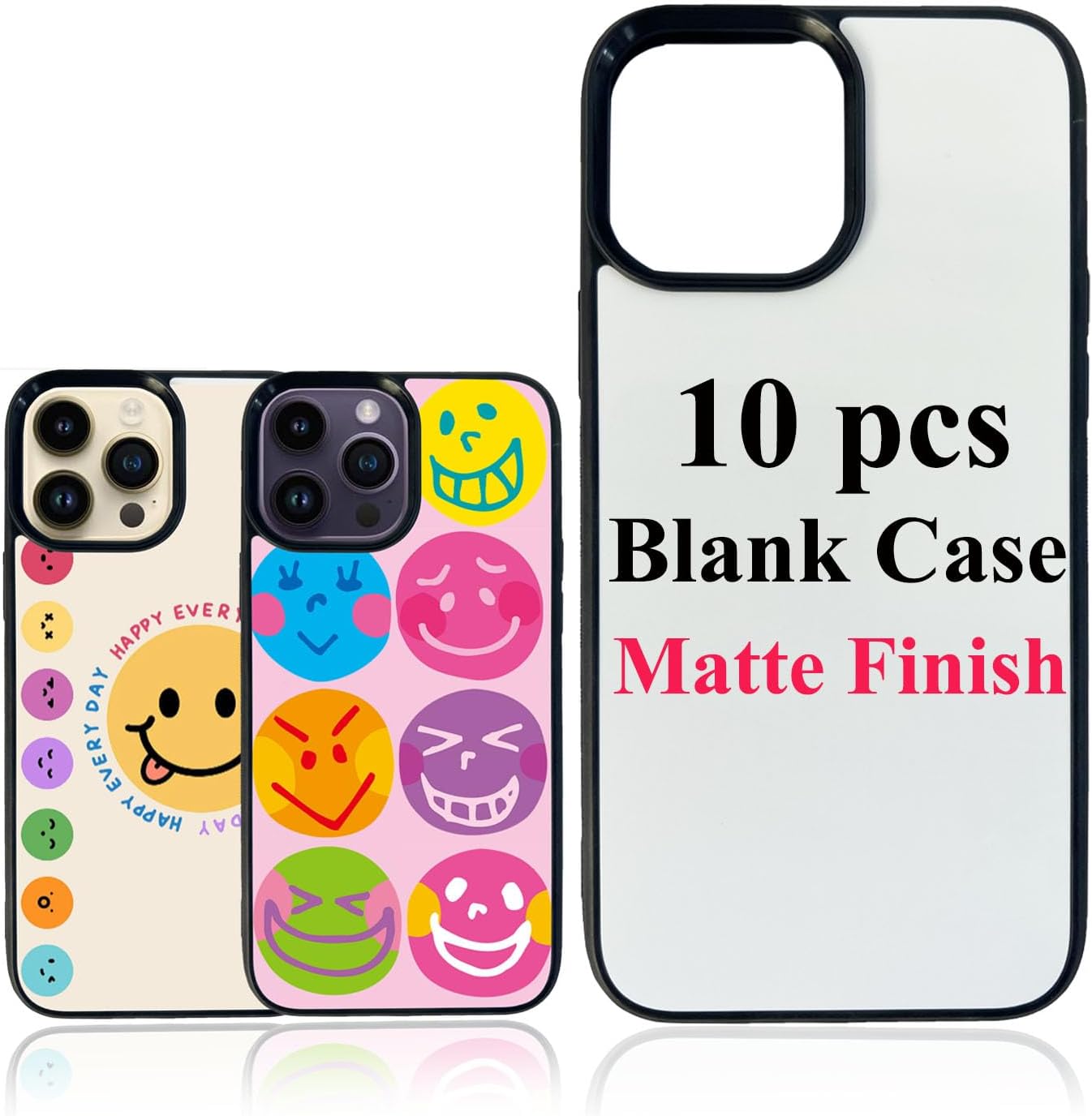 Amazon.com: JUSTRY 10 Sets Sublimation Blanks Phone Case Bulk Covers ...