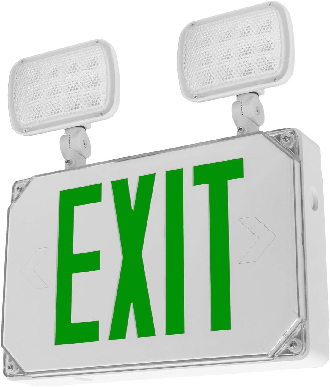 LFI Lights® Outdoor UL 924 Listed Wet Location Rated Combo Exit Sign ...