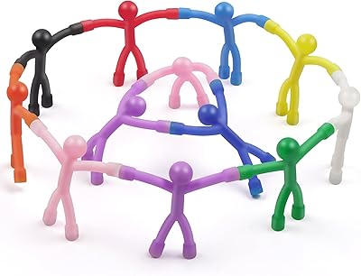 Amazon.com: 10PCS Novelty Mini Man Fridge Magnets, Toosunny Cute Rubber ...