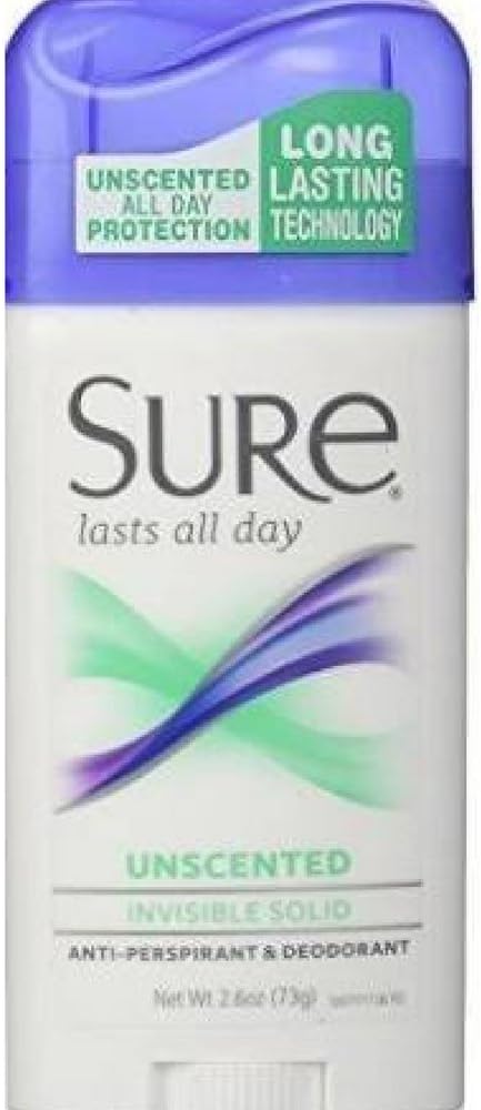 Amazon.com : Sure Deodorant 2.6oz Invisible Solid Unscented (Pack of 3 ...