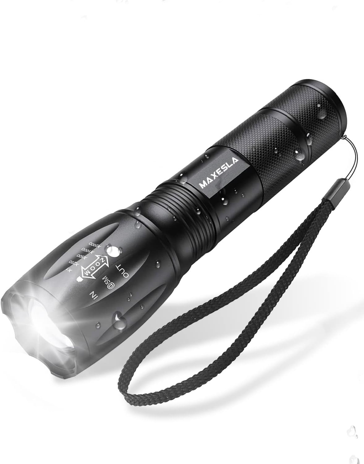 Torcia a LED 3300 Lumen Torcia Super Grande Torcia Militare Tattica ...