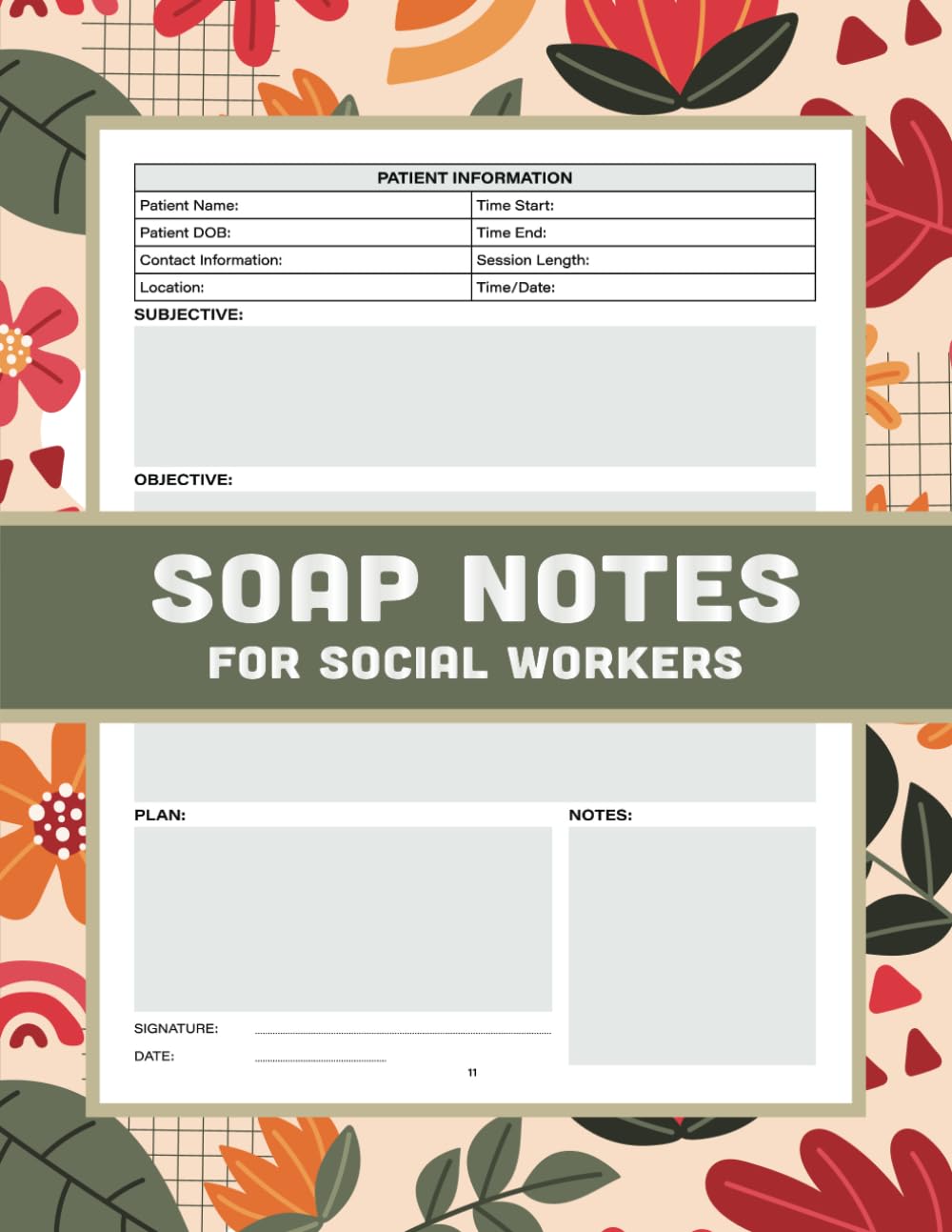 SOAP Notes for Social Workers: SOAP Notebook for Social Workers, MSW or ...