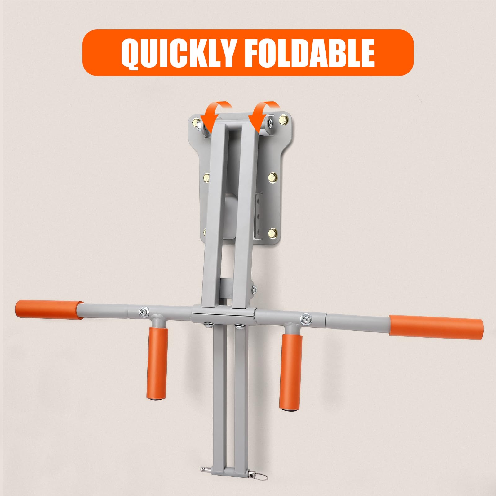 Snapklik.com : TOBWOLF Space Saving Foldable Wall Mounted Pull Up Bar ...