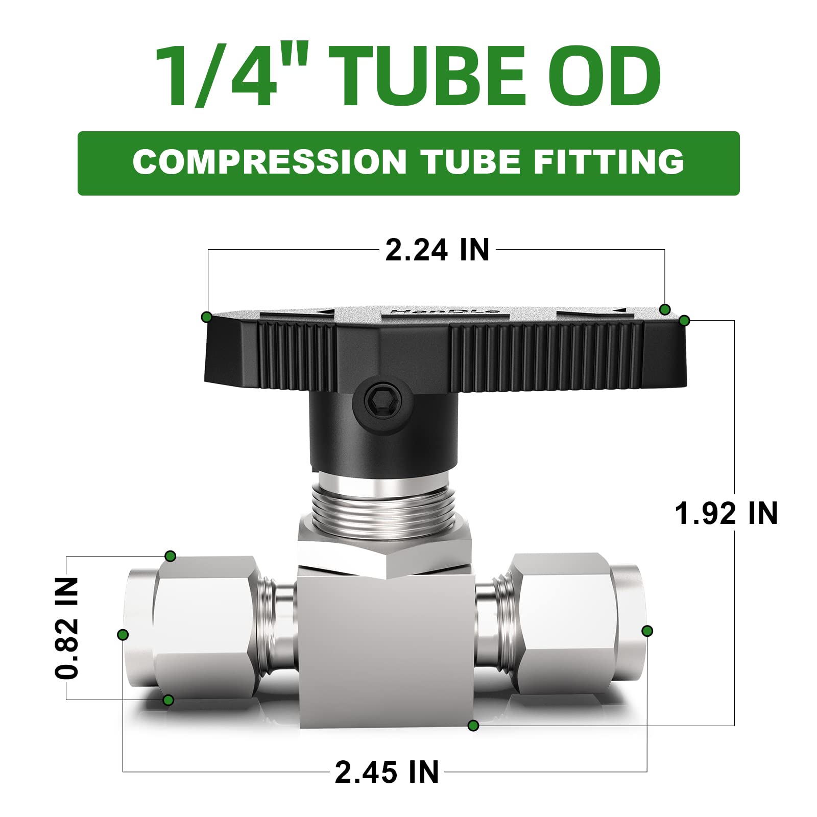 Snapklik.com : TAISHER 1PCS 304 Stainless Steel Compression Valve