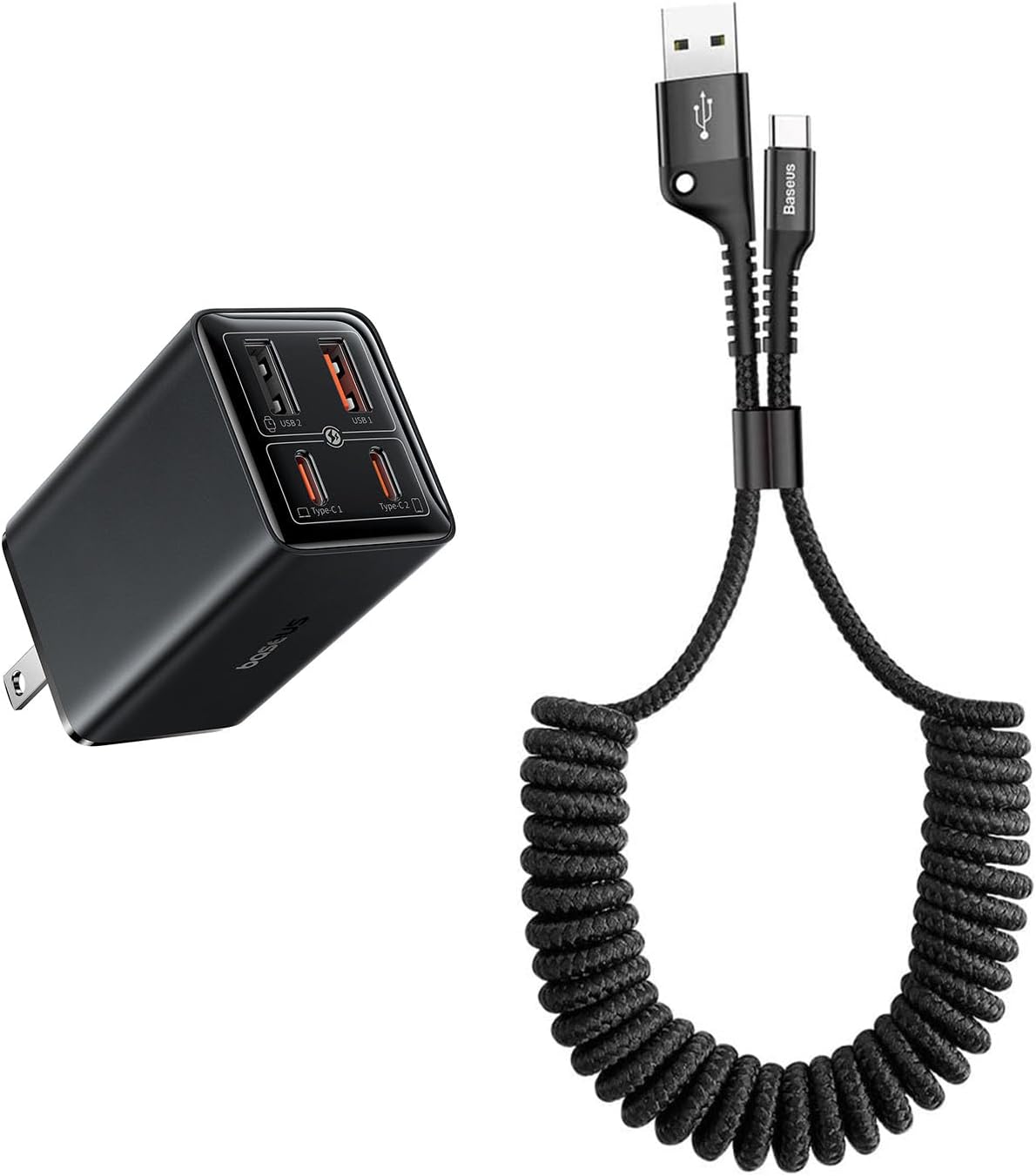 Amazon.com: Baseus USB Type C Cable for Car, Retractable Cable(3FT ...