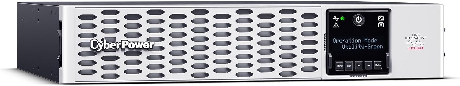 Amazon.com: CyberPower PRL1500RT2UC Smart App Sinewave UPS System, 1500VA/1500W, 8 Outlets, 2U ...