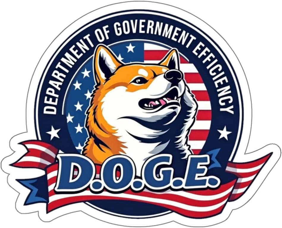 Amazon.com: Gaver Trump Musk Doge Sticker Department of Government ...