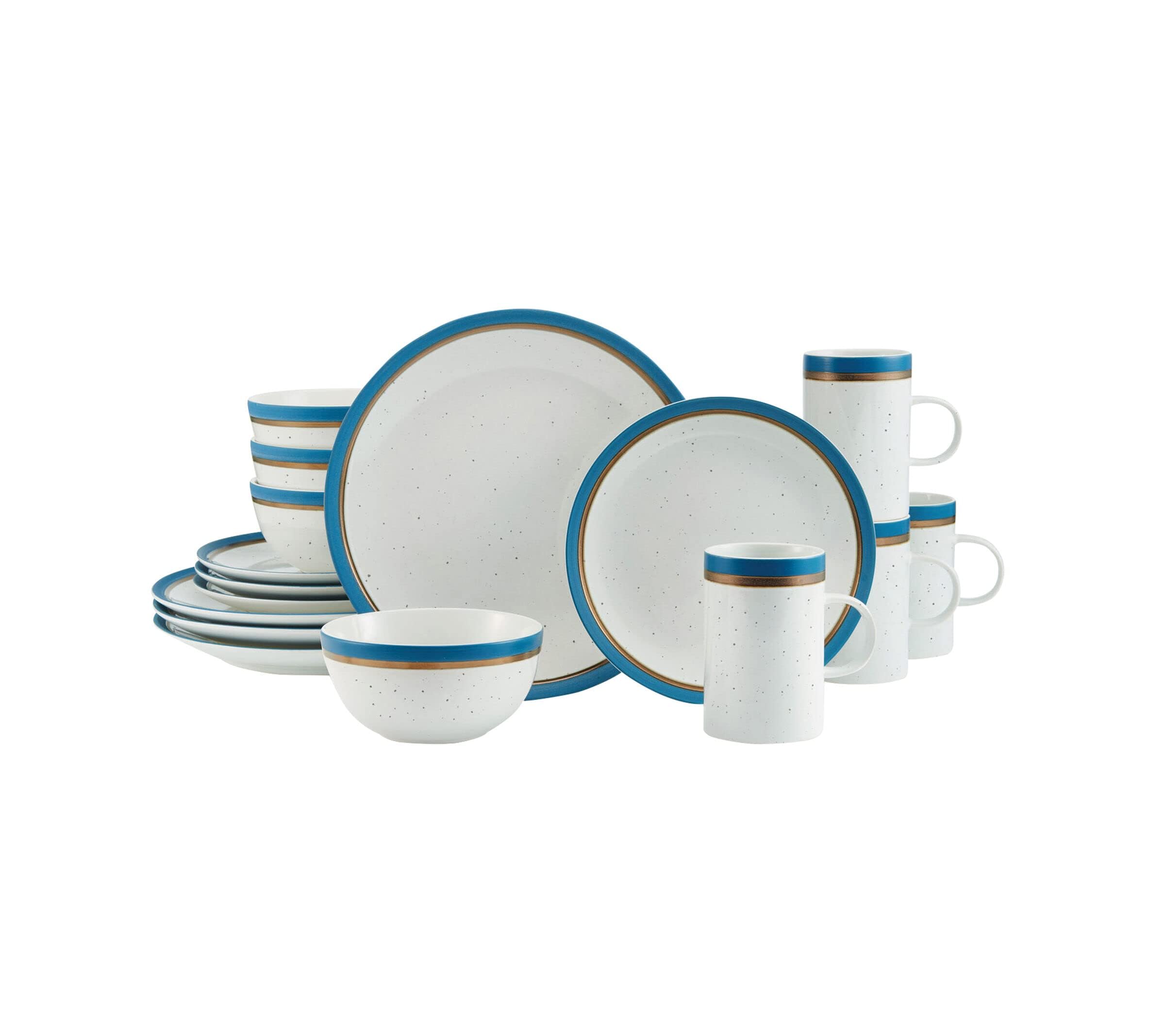 Amazon.com | Pfaltzgraff Ezra 16-Piece Stoneware Dinnerware Set ...