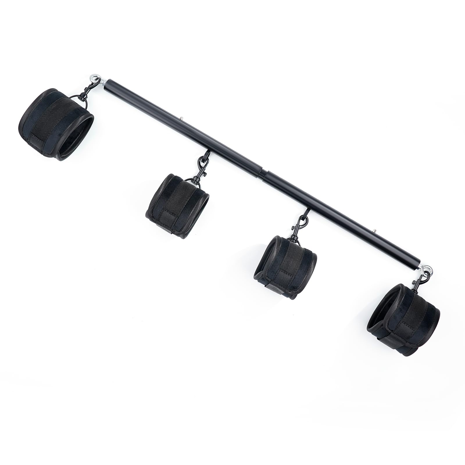 Amazon.com : Expandable Black Stainless Steel Exercise Leg Bar with 4 ...