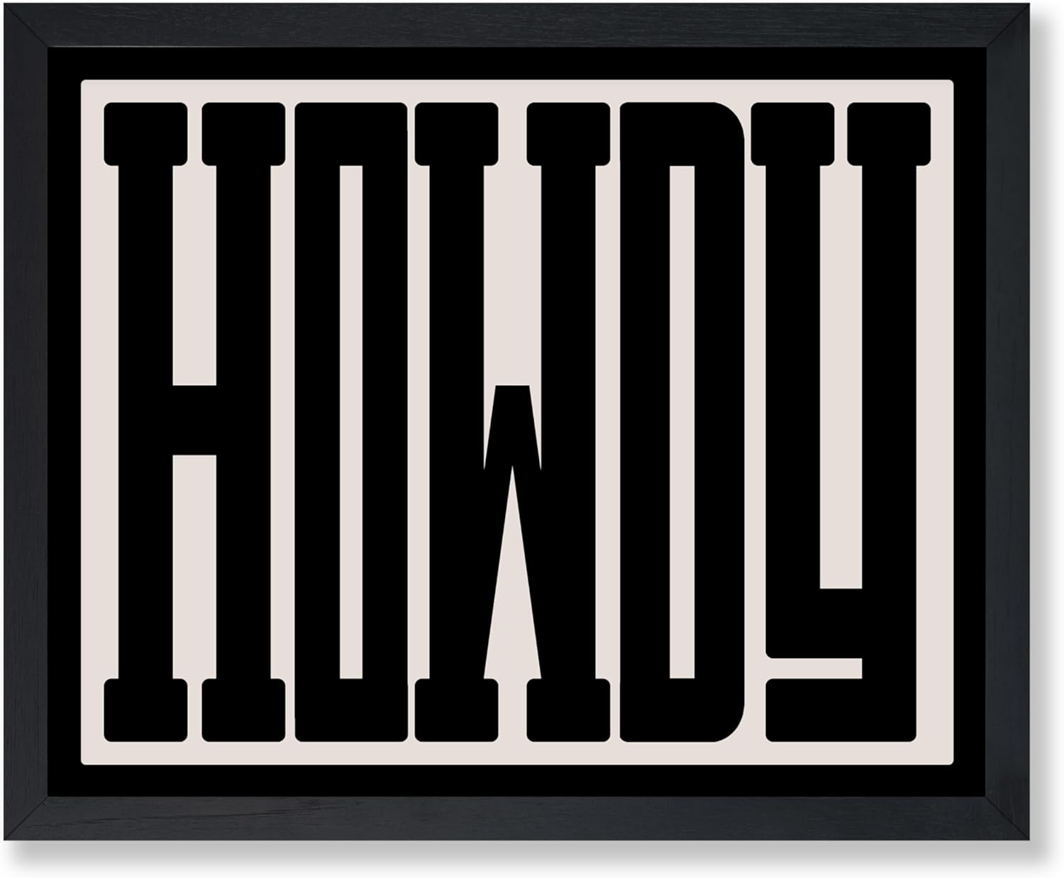 Amazon.com: Poster Master Howdy Poster - Retro Typography Print ...