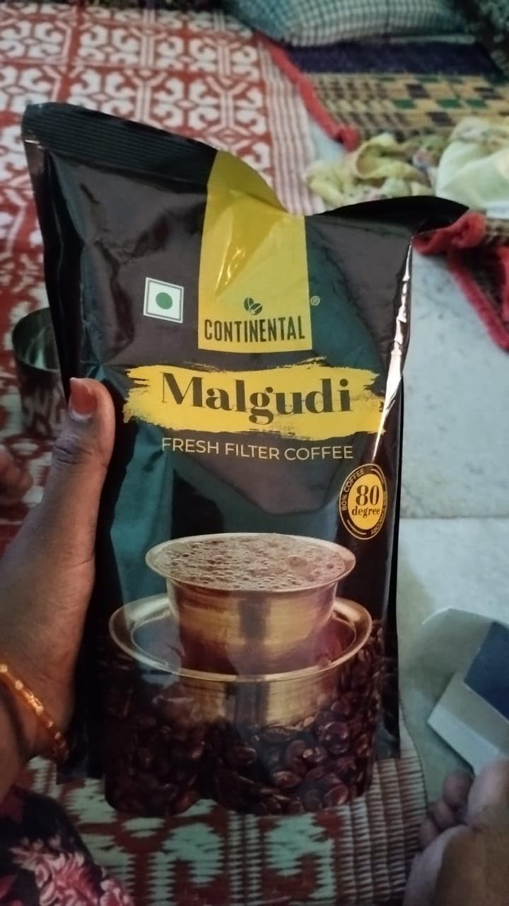 Continental Malgudi Filter Coffee Powder | 500gm Coffee Pouch | 80% ...