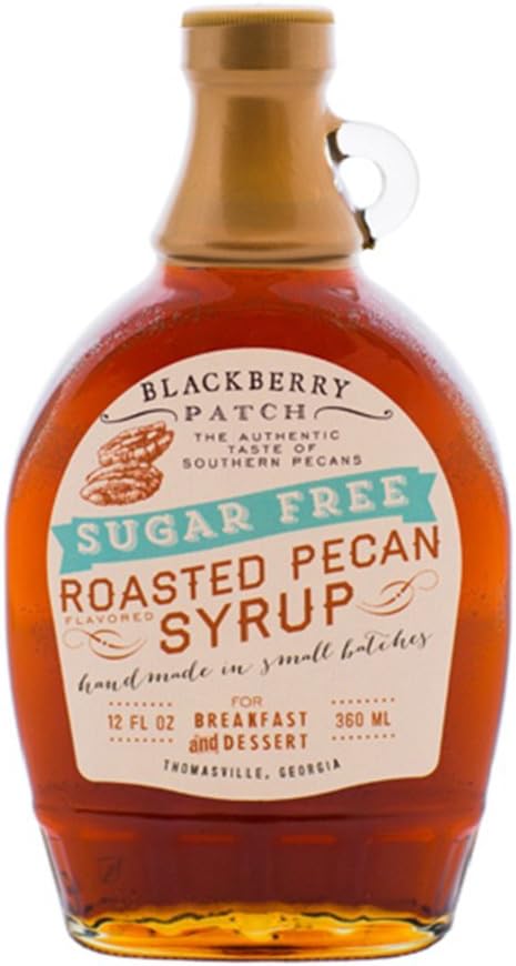 Amazon.com : BLACKBERRY PATCH Syrup Roasted Pecan No Sugar Added, 12 OZ ...