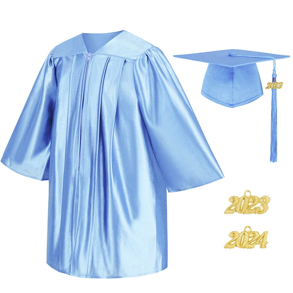LMYOVE Child Kindergarten Graduation Cap and Gown Sets with 2023 Tassel ...