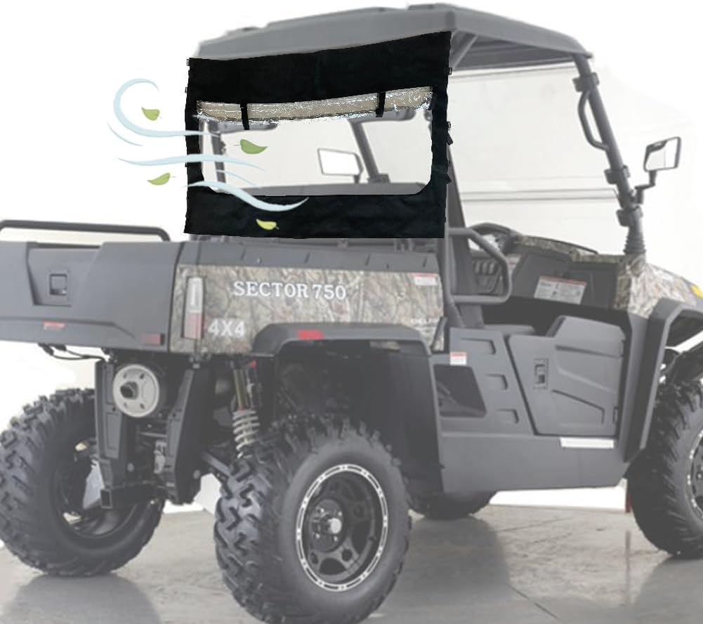 Amazon.com: QYMOTO Hisun 550 750 Rear Windshield,Soft Rear Window with ...