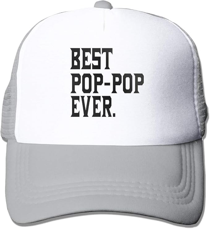 Unisex Best Pop Pop Ever Mesh Baseball Cap Adult Trucker Hats ...