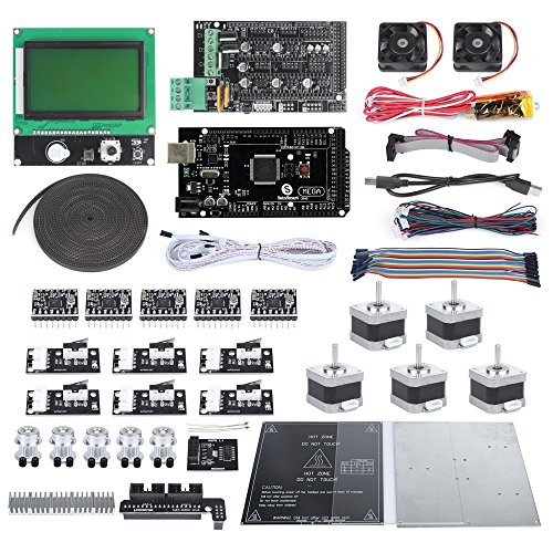 Amazon.com: SainSmart Ramps 1.4 + Mega2560 R3 + LCD12864 + A4988 + 0.4mm J-head Nozzle 3D ...
