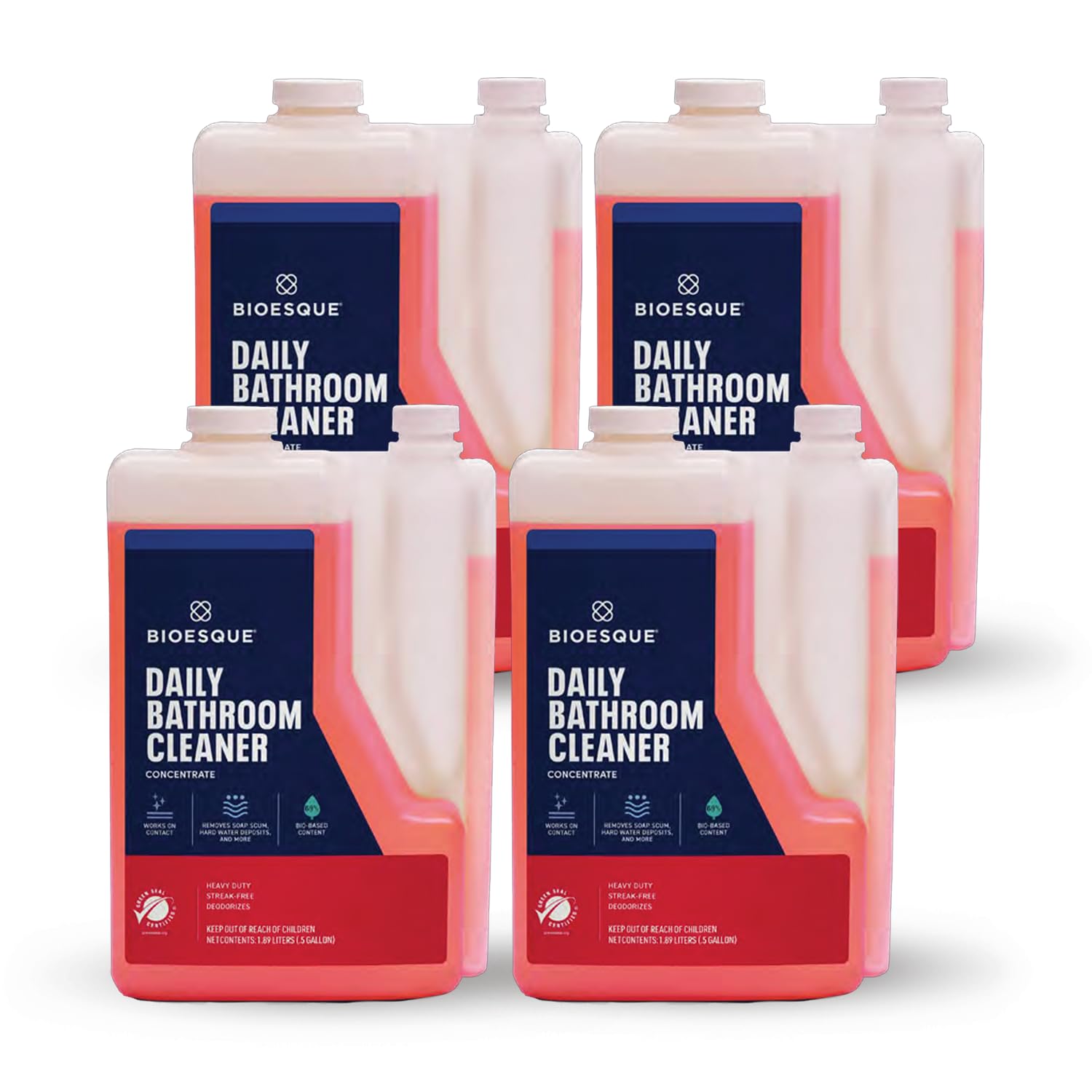 Amazon.com: Bioesque Bathroom Cleaner Concentrate, 64 Fluid Ounce (Pack ...