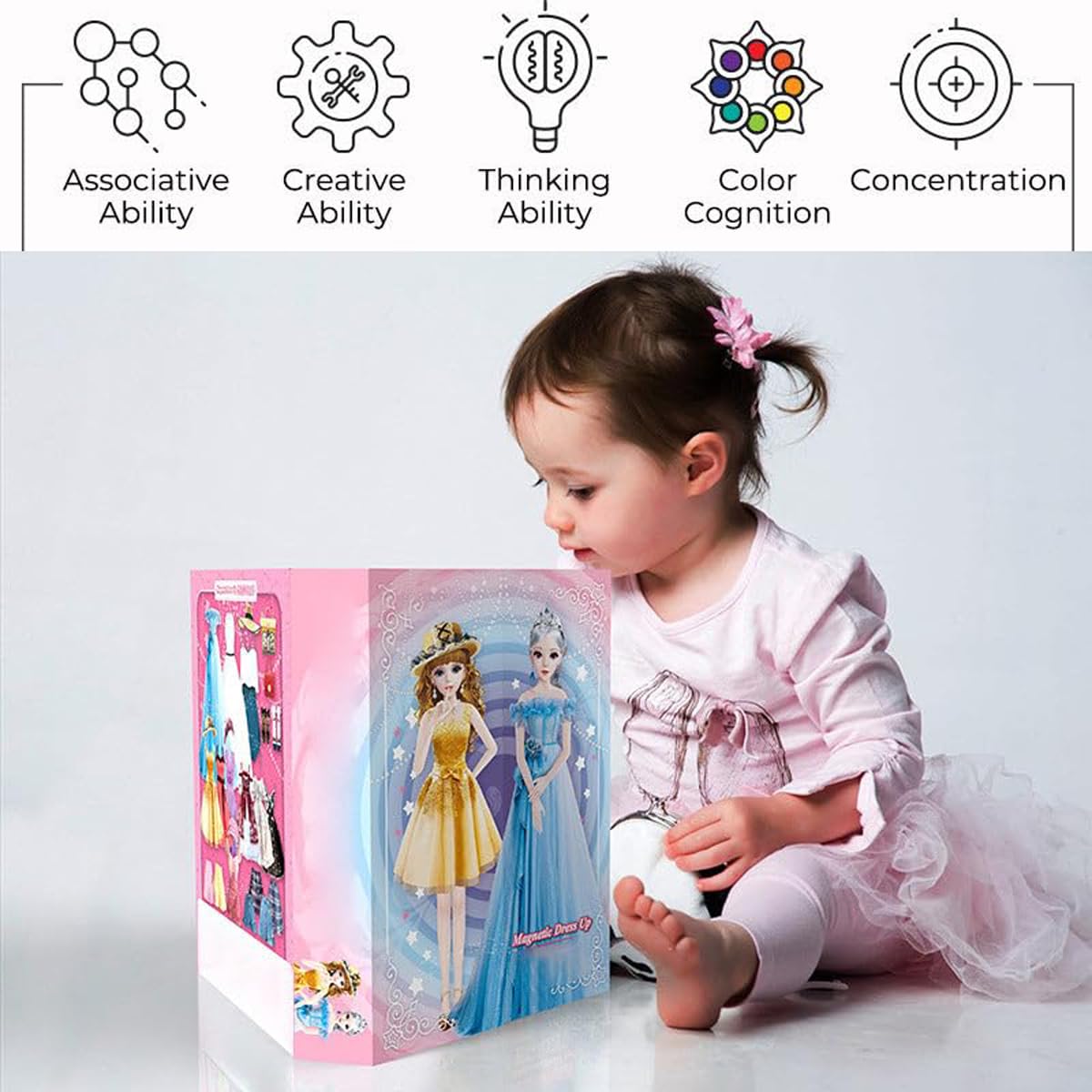 Magnetic Doll Dress Up Kits Magnetic Princess Dress Up ,Play Travel ...