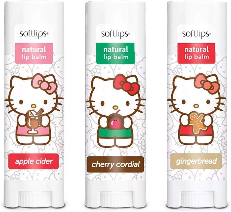 Softlips 1 Paquete de 3 bálsamos labiales naturales de edición limitada ...