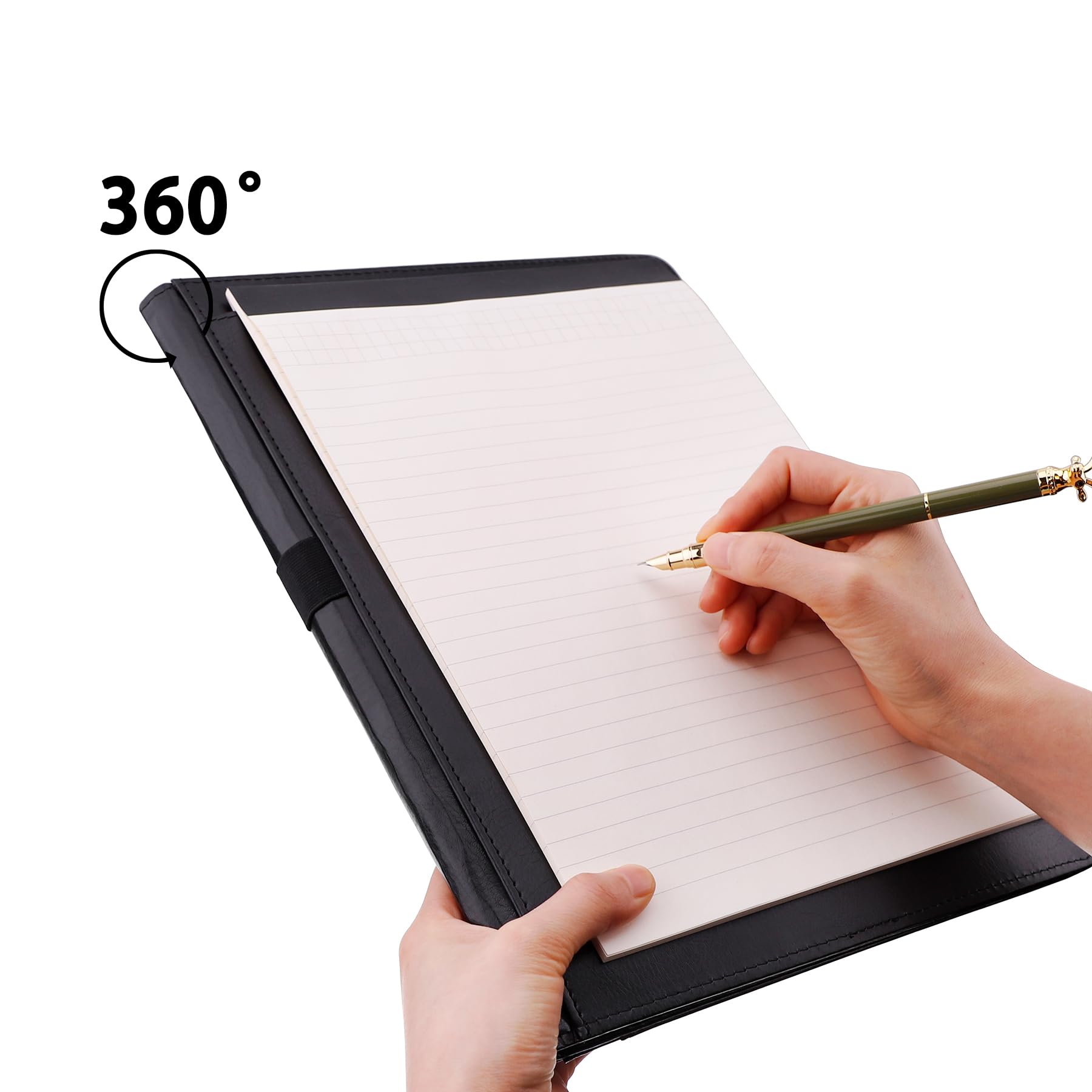 Snapklik.com : Padfolio Portfolio Organizer Binder, PU Leather ...