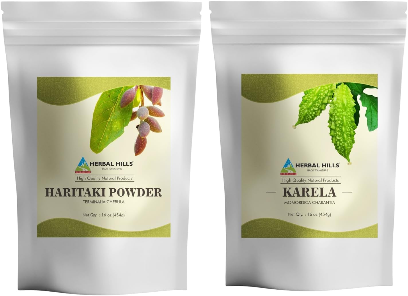 Amazon.com: HERBAL HILLS Haritaki Harde Powder and Karela Powder Bitter ...