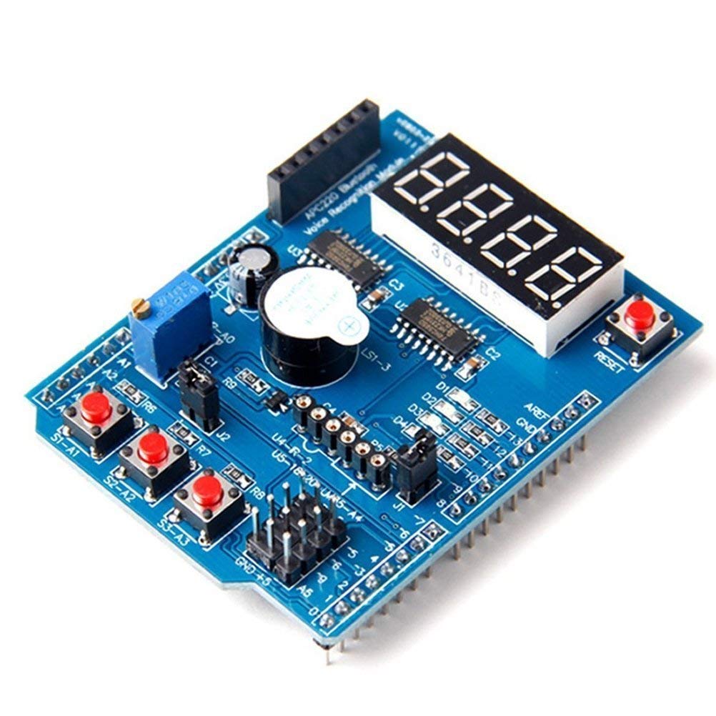 REES52 4 Digital Multi-function Shield Expansion Board For Arduino ...