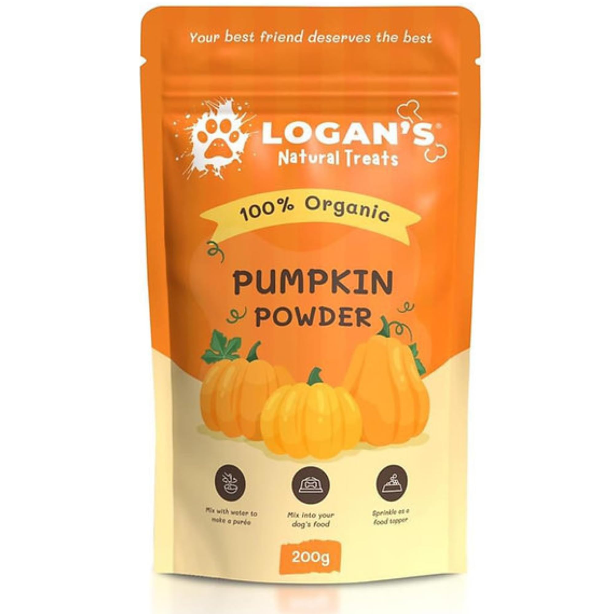 Logans Natural Treats, Organic Pumpkin Powder Dog Supplement, Natural ...