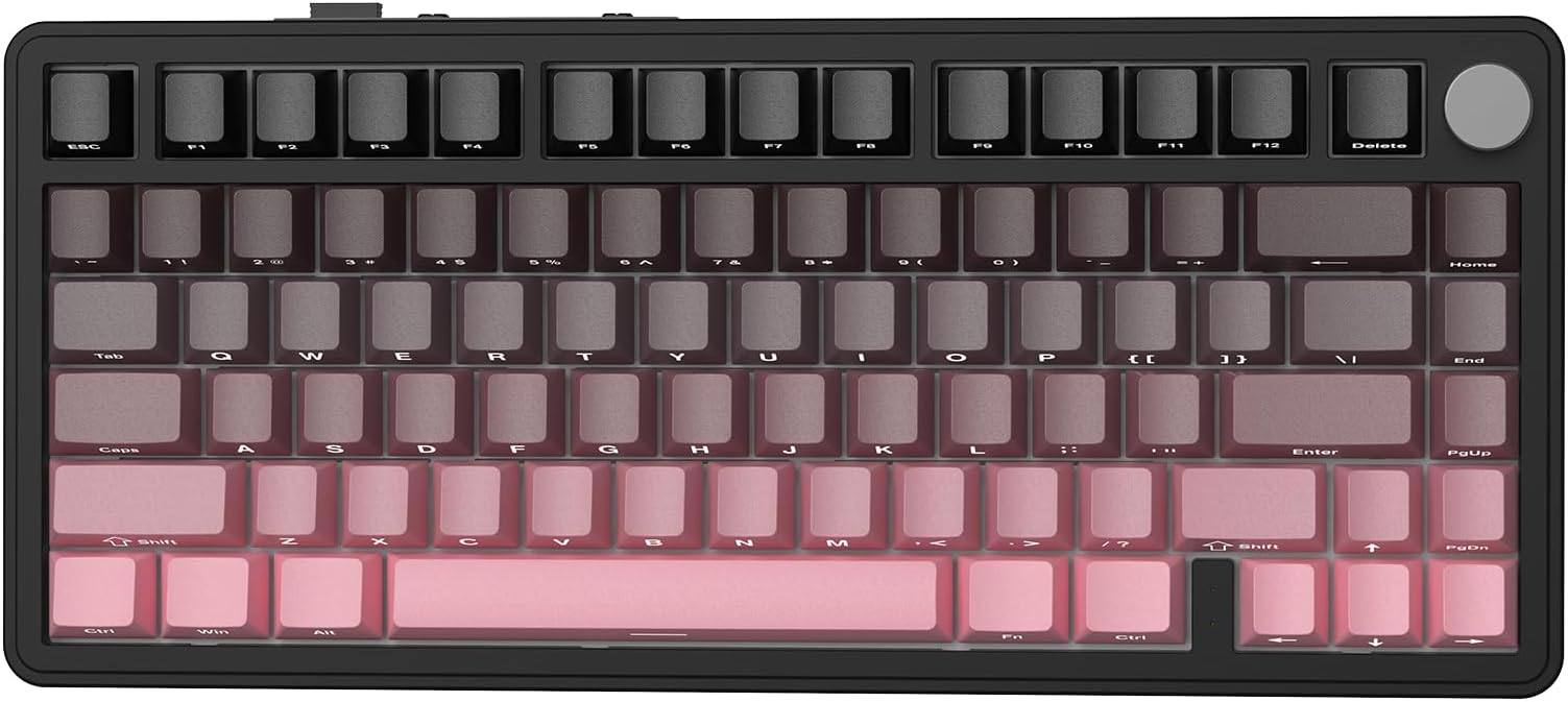 ATTACK SHARK X85 Clavier mécanique à Joint avec Bouton, Clavier de Jeu ...