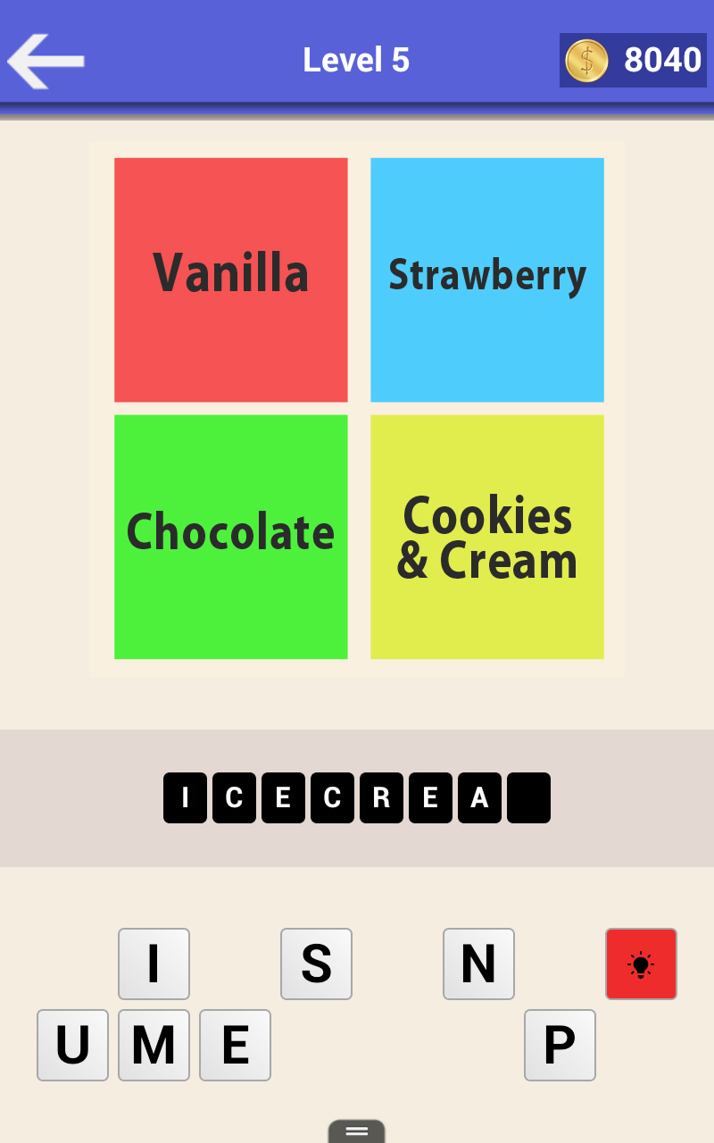 4 Words 1 Word Riddle - Guess Quiz Game - App on the Amazon Appstore