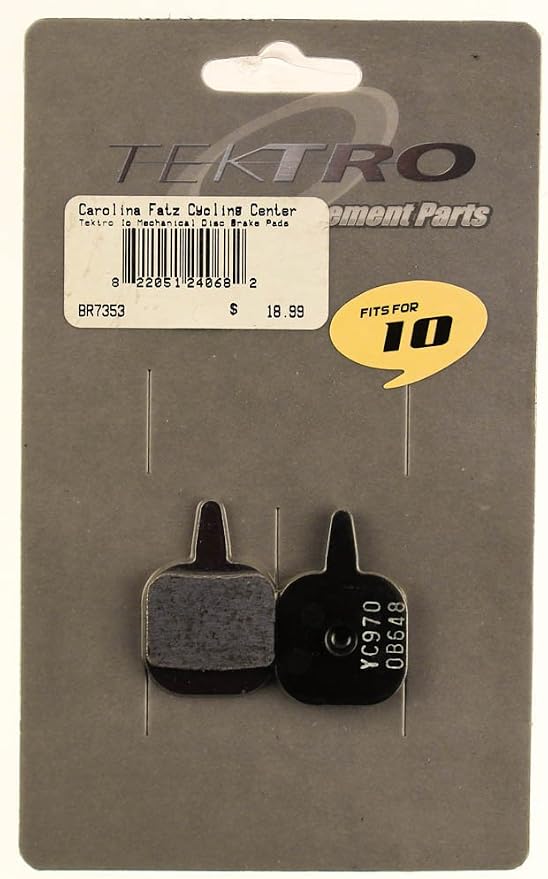 Tektro Io Mechanical Disc Brake Pads, compatible with Tektro Novella ...