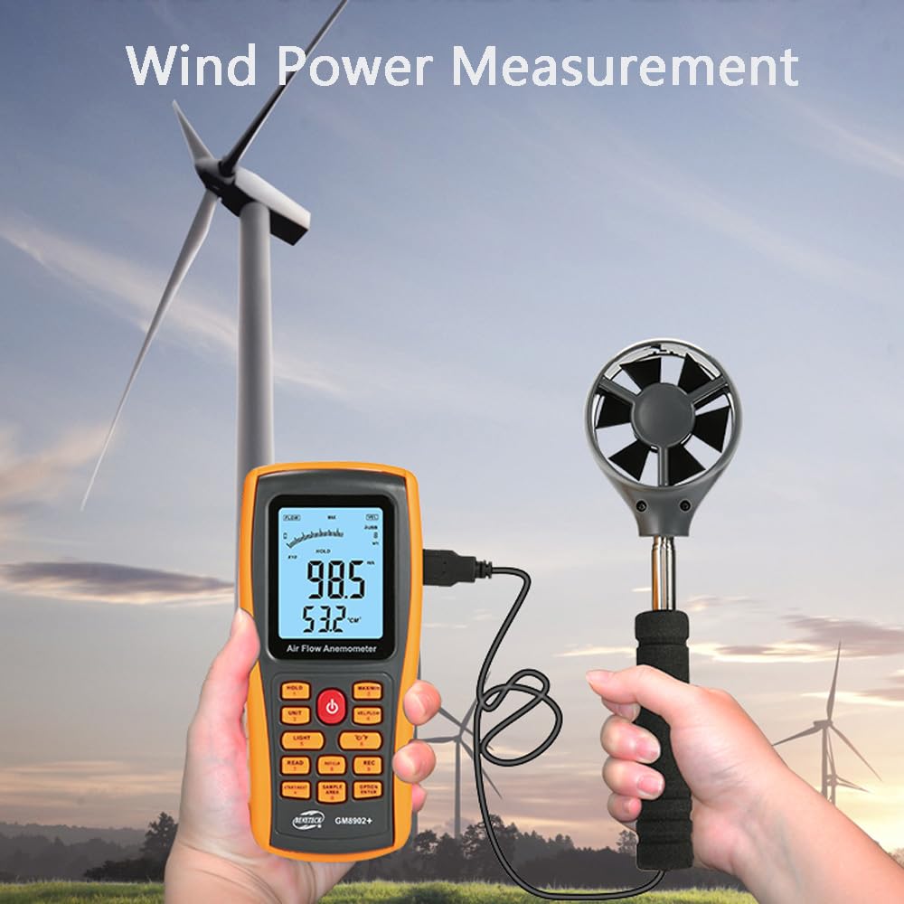 Snapklik.com : Digital Anemometer Vane Anemometer Handheld Wind Speed ...