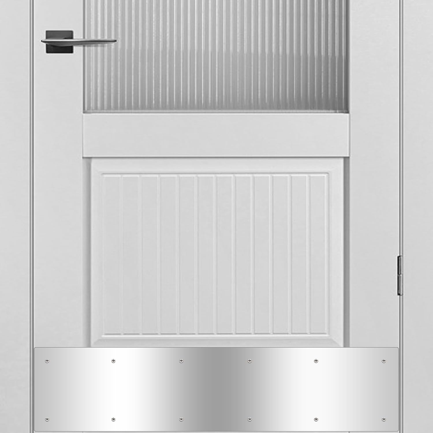 Bikykose 2pcs 34×8Inch Aluminum Door Kick Plates for Exterior Doors ...