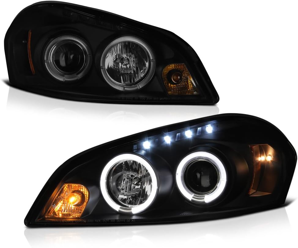 Amazon.com: [For 2004-2006 Pontiac GTO] LED Halo Ring Chrome Smoke ...