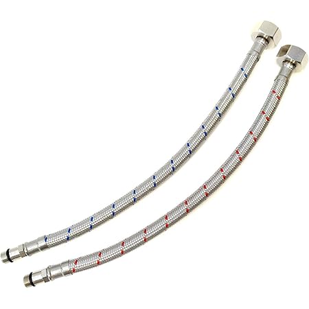 Xcel Home 2 x M12 x1/2 BSP (400mm) Kitchen/Basin Monobloc Mixer Tap ...