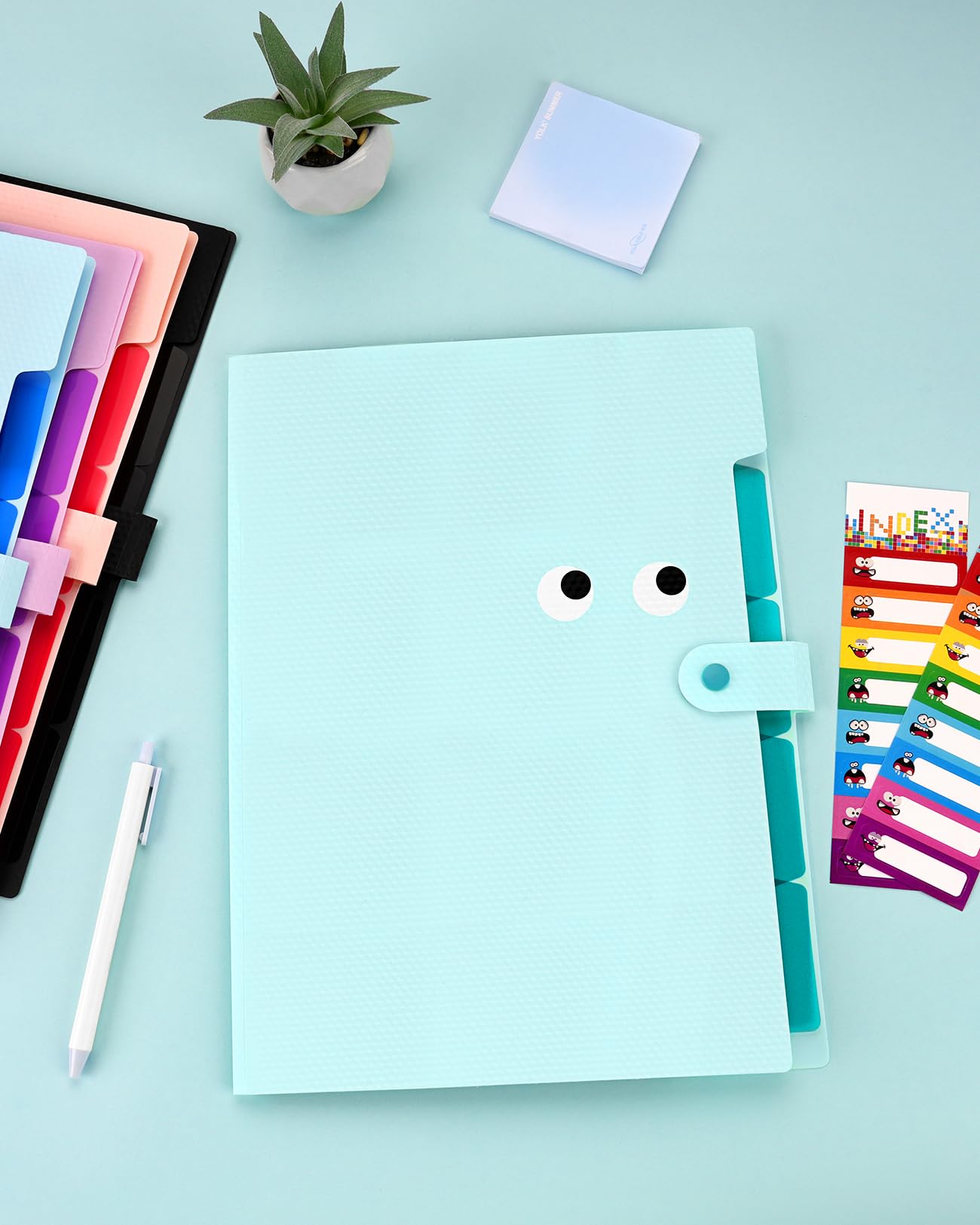 Snapklik.com : Sooez Cute Folders, 5 Pocket Expanding File Folder