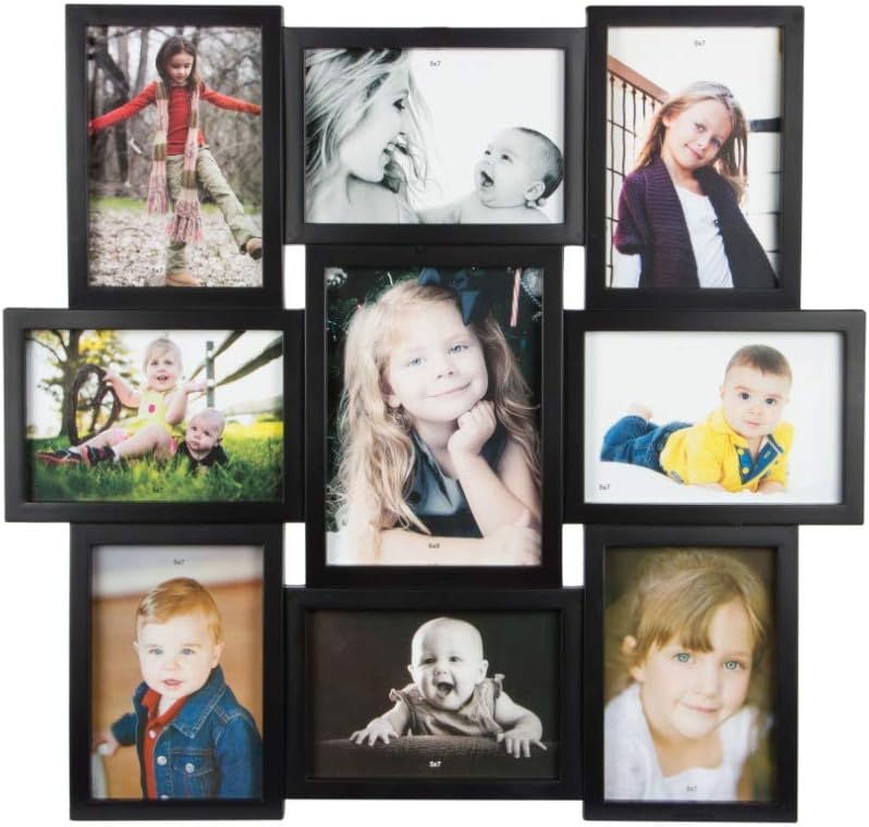 Amazon.com - HEGATY 4x6 Picture Frames Collage, 9-Pack Picture Frames ...