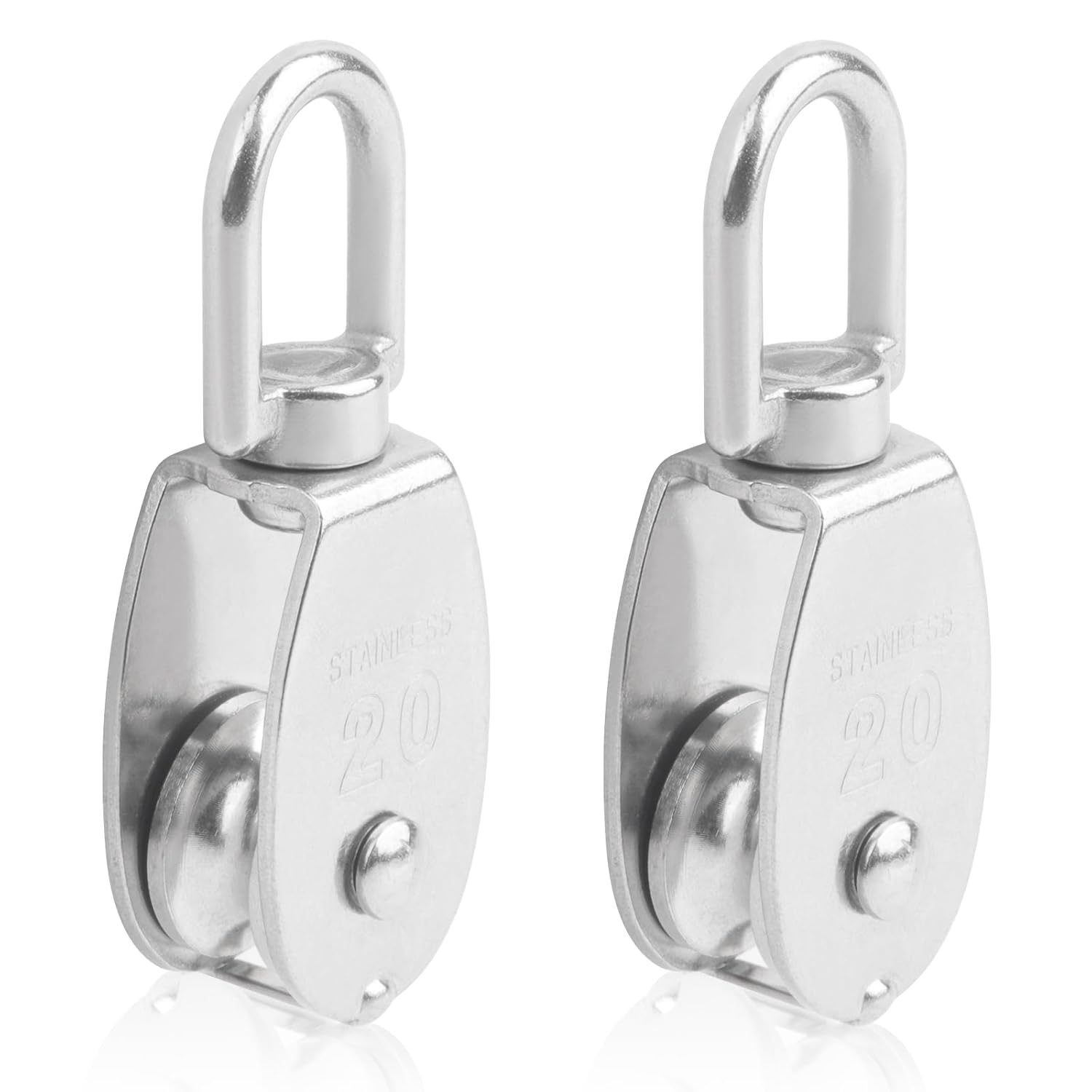 Cable Pulley Wheel Stainless Steel Swivel Pulley Block Silence Rotation ...