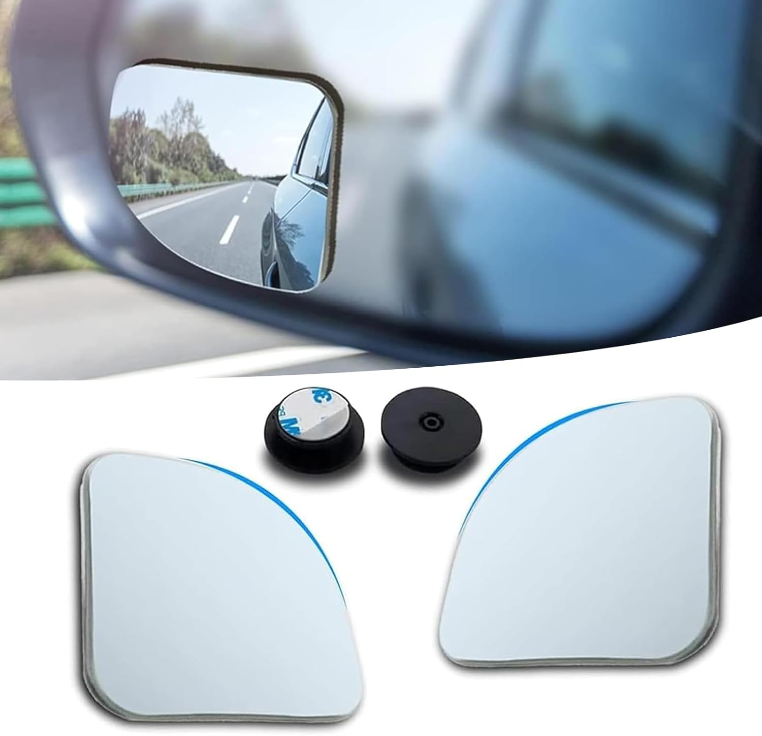 Amazon.com: ijuicy 2 PCS Car Blind Spot Mirror, 1.96" Fan-shaped HD ...