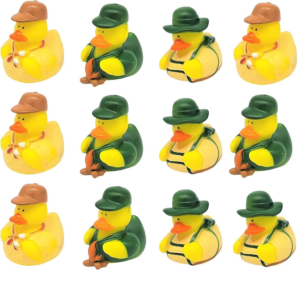 Amazon.com: Cool Rubber Ducks (2") Standard Size. (12 Pack) Cute Duck Bath Tub Pool Toys ...