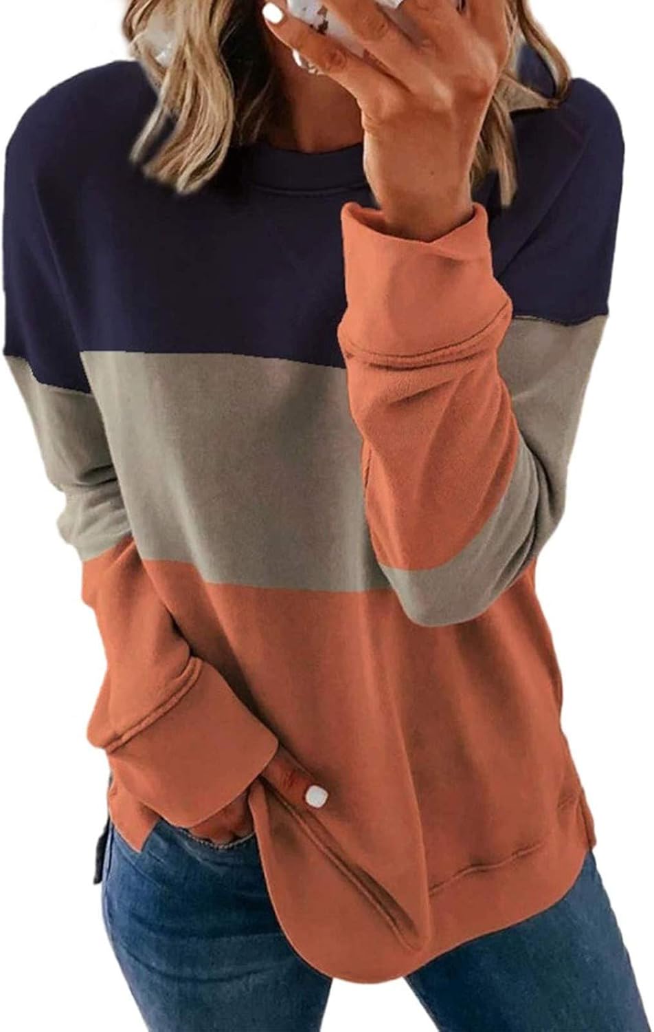 Qliuoazw Fall Sweatshirts for Women Loose Fit Trendy Hoodies Plus Size ...