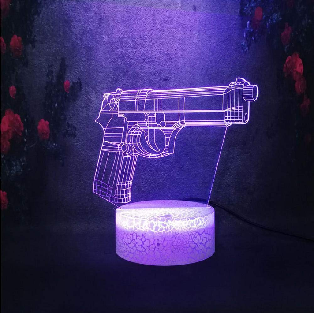 Gravi3d Childrens Toy Gun Creative Model 3d Rgb Charging Bedside ...